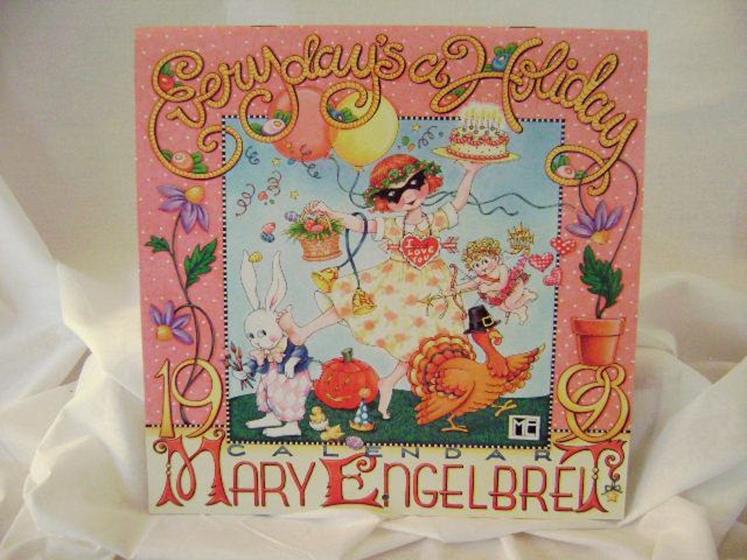 Mary Engelbreit 1998 Wall Calendar “every Day’s a Holiday” - Etsy