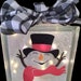 Snowman Light up Block - Etsy