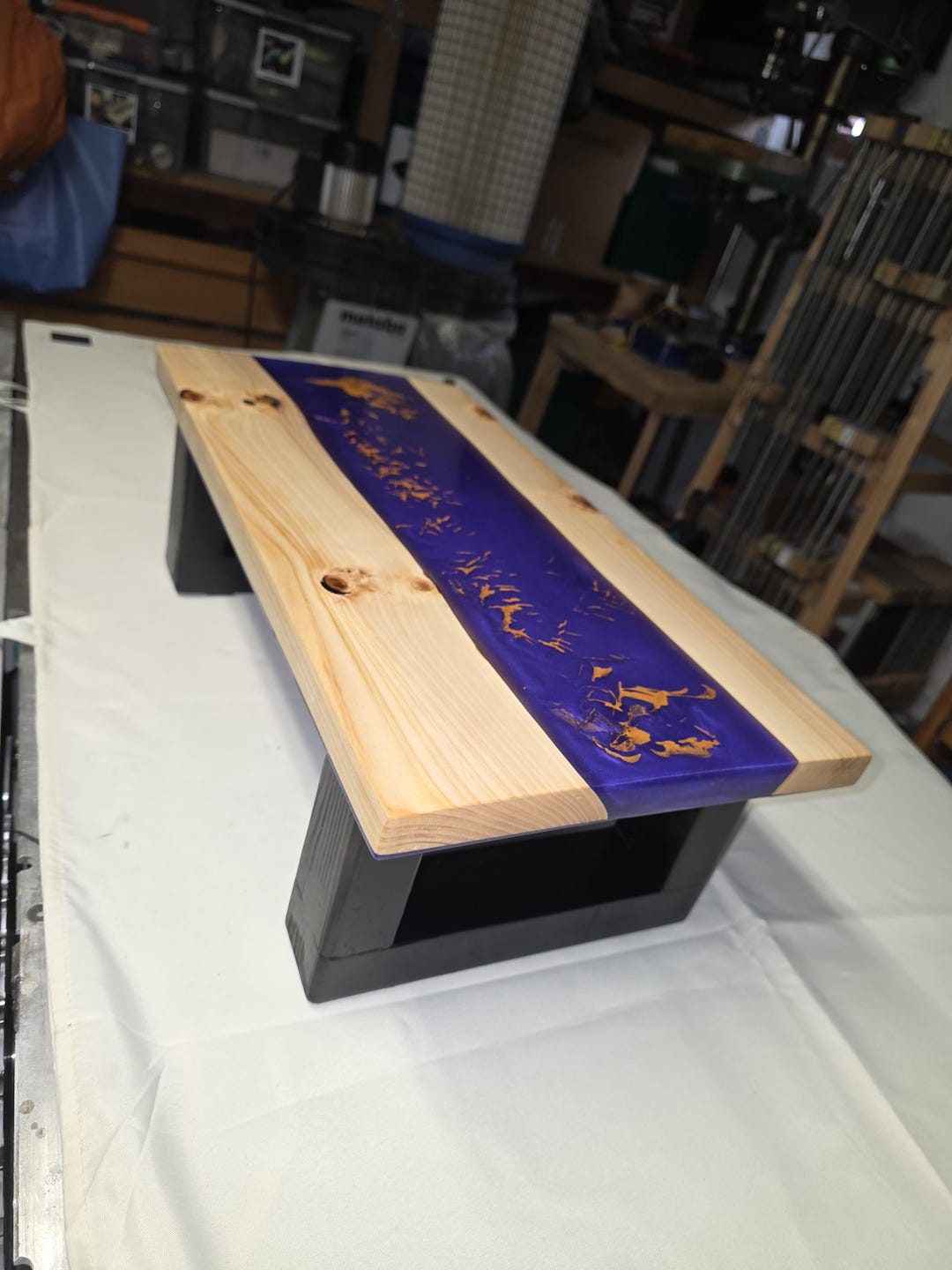 Douglas Fir and Epoxy Raclette Stand – Handmade Designer Tray ...