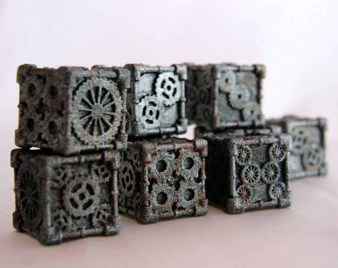 Dice (1 Die) - 3D Printed, Steampunk Style, Iron Finish - Etsy