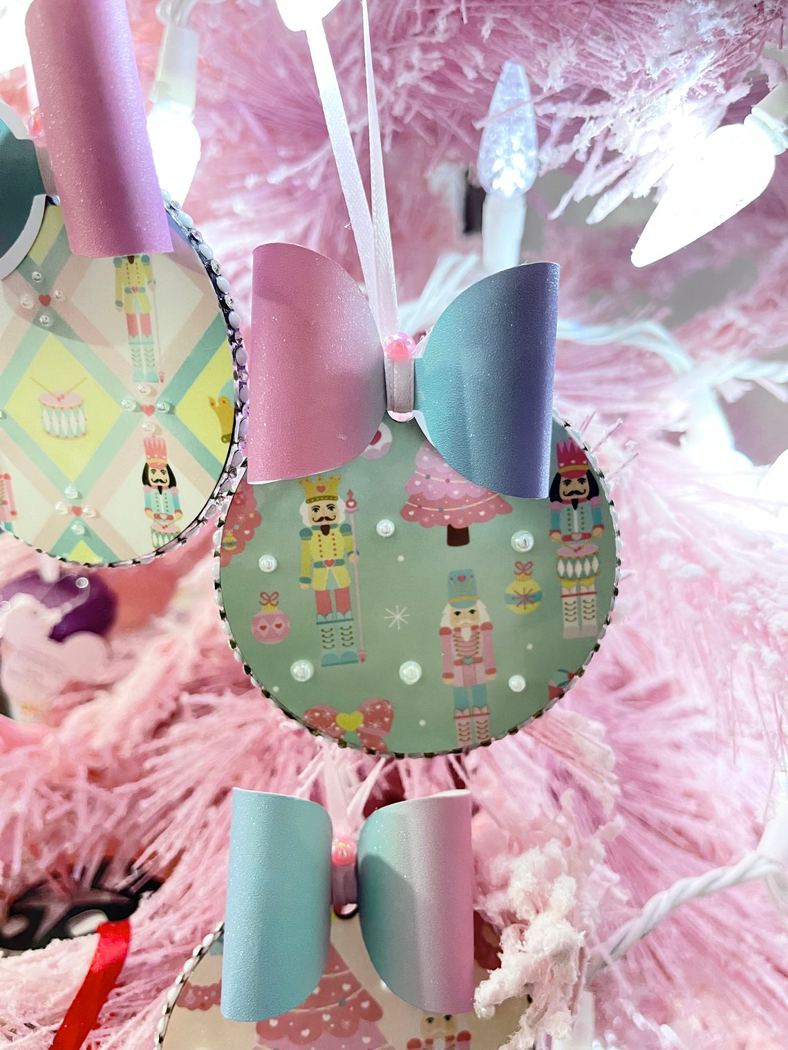 Pink Nutcracker Ornaments Set of 4 - Etsy
