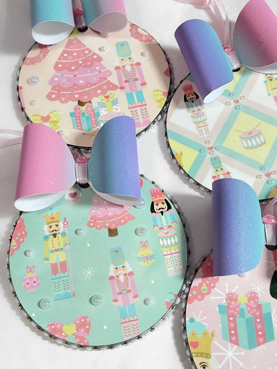 Pink Nutcracker Ornaments Set of 4 - Etsy