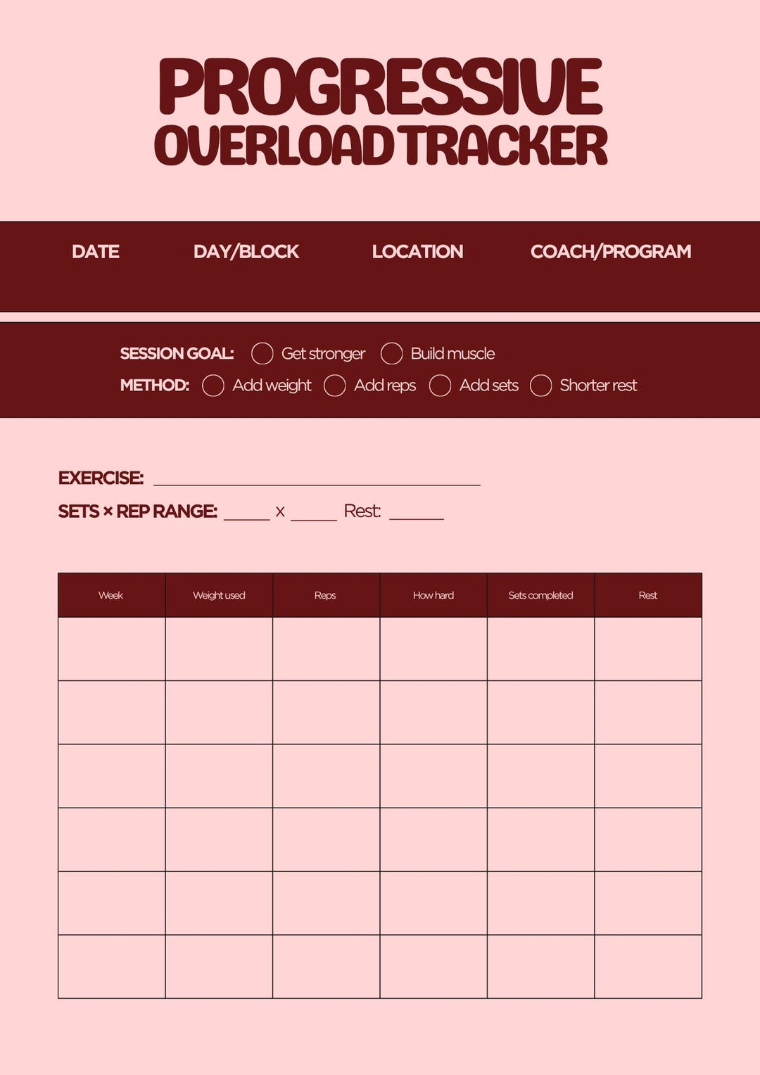 Progress Tracker Pages! - Etsy