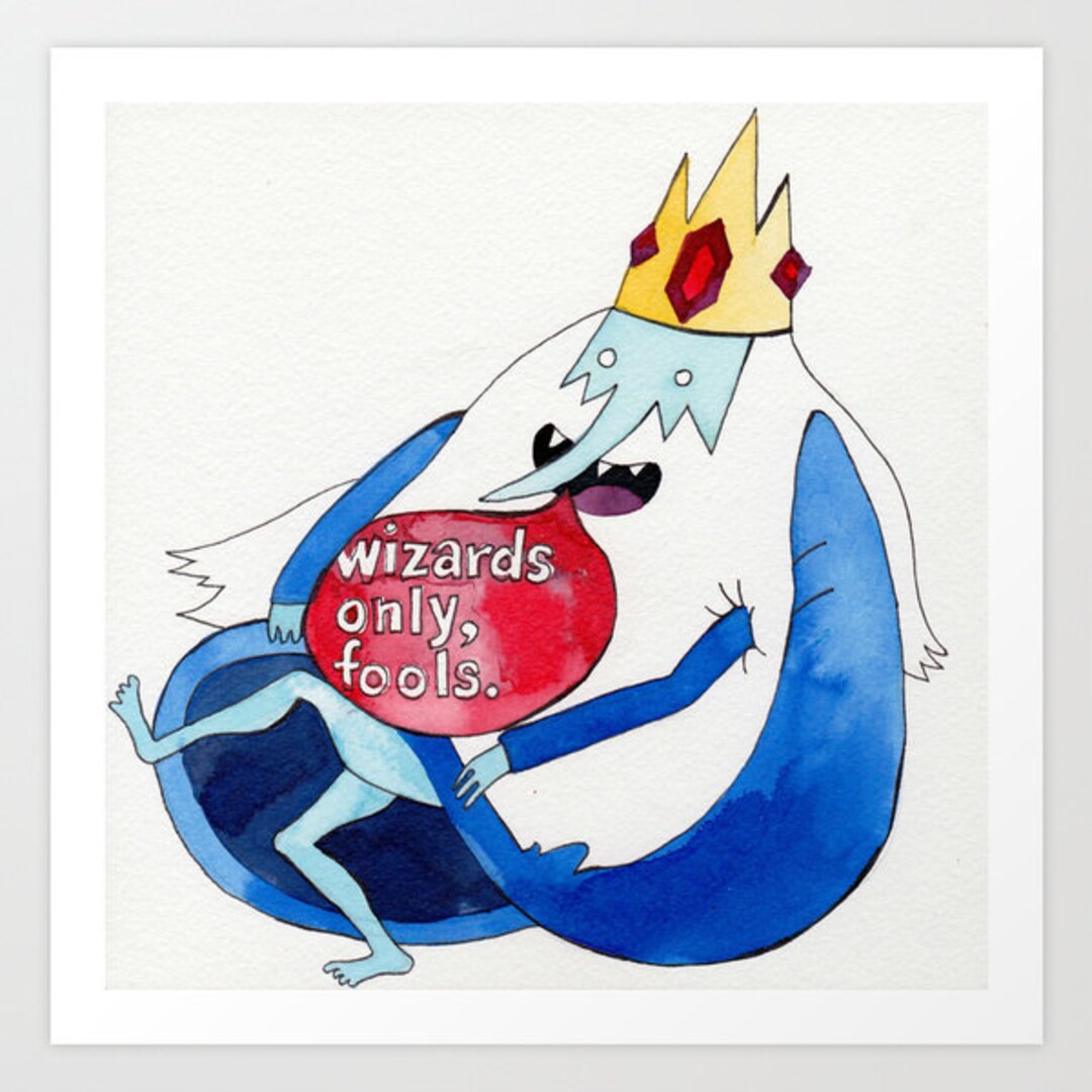 Wizards Only, Fools. Ice King // Chromogenic Photographic Print - Etsy