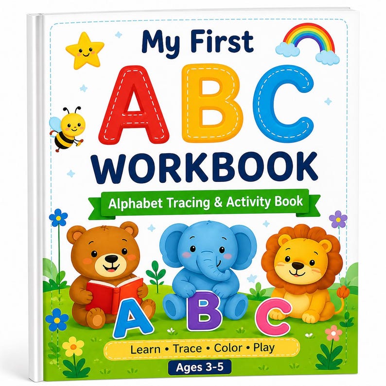 Preschool Learning Bundle: ABC, Numbers, Shapes, Coloring Worksheets ...