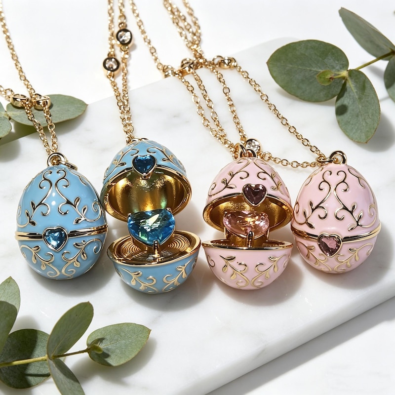 Vintage Egg Shape Pendant - Etsy