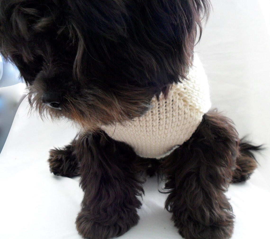 Christmas Dog Sweater Knitting Pattern - PDF for Small Dogs, Christmas ...