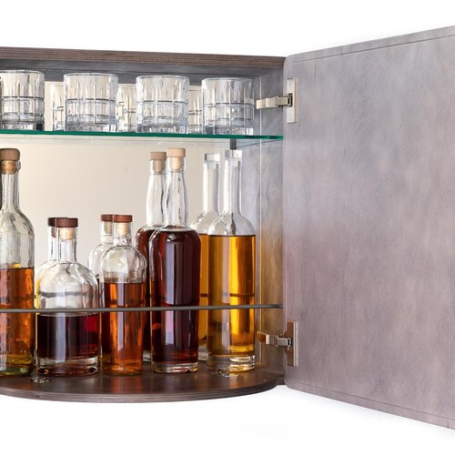 Whiskey Cabinet - Etsy