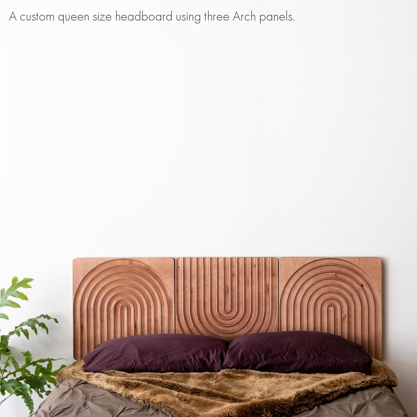 Wood Carved Arch Wall Panel: Sculptural 3D Boho Art, Made in USA - Etsy