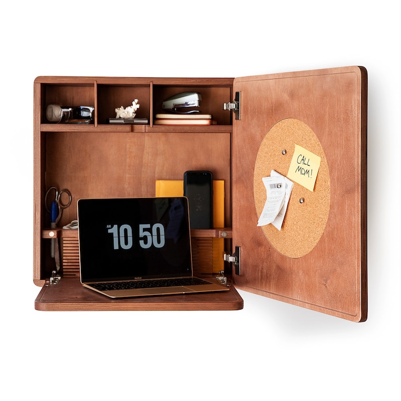 Modern Fold Down Desk: Doom Room Homework Cabinet - Made in USA - Etsy