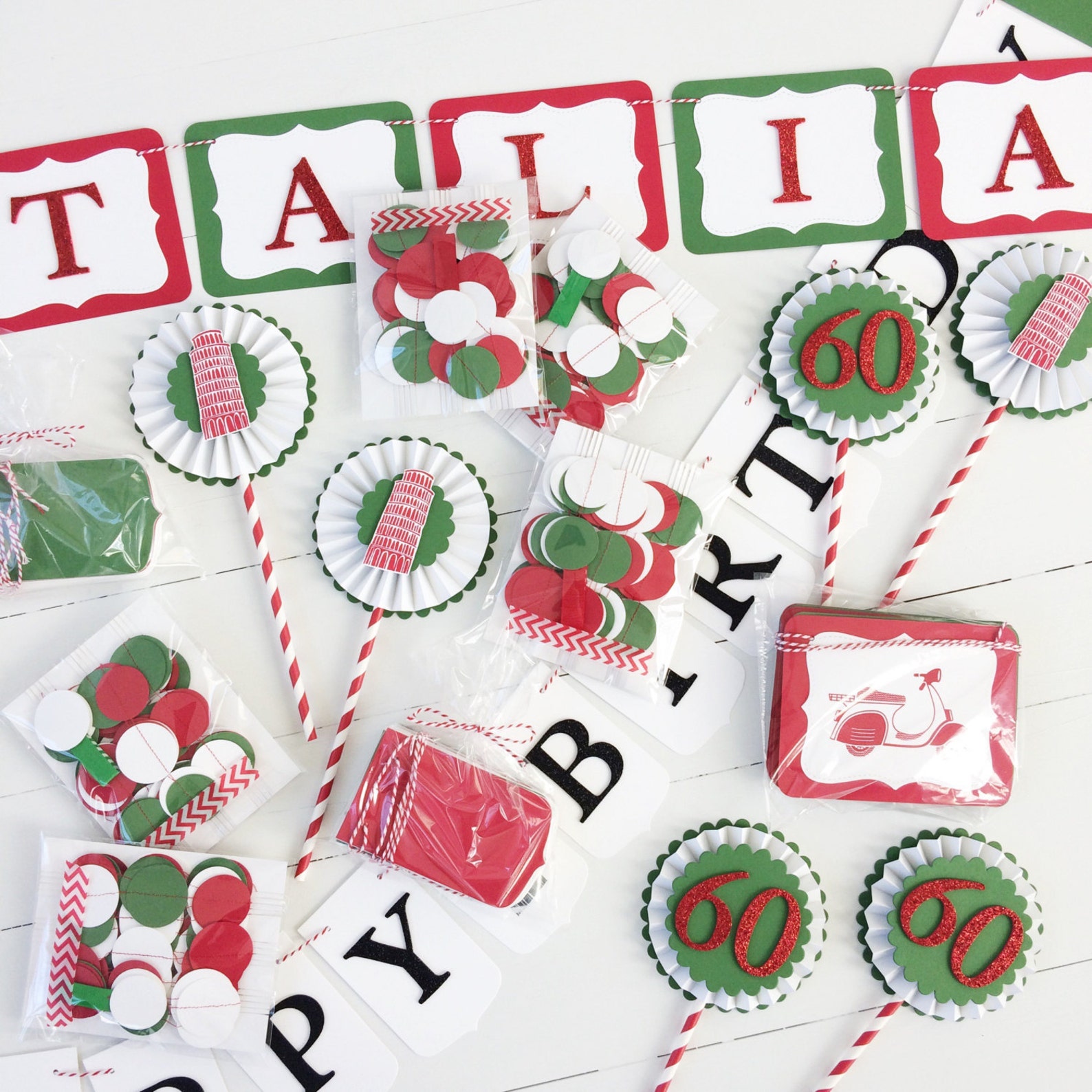 Viva La Vita | Italian Theme Party Banner | Bride to Be | Happy ...