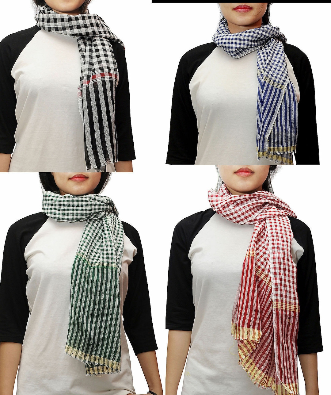Vietnamese Army Scarf Viet Cong Scarves Khan Ran Plaid Vietnam War Army ...