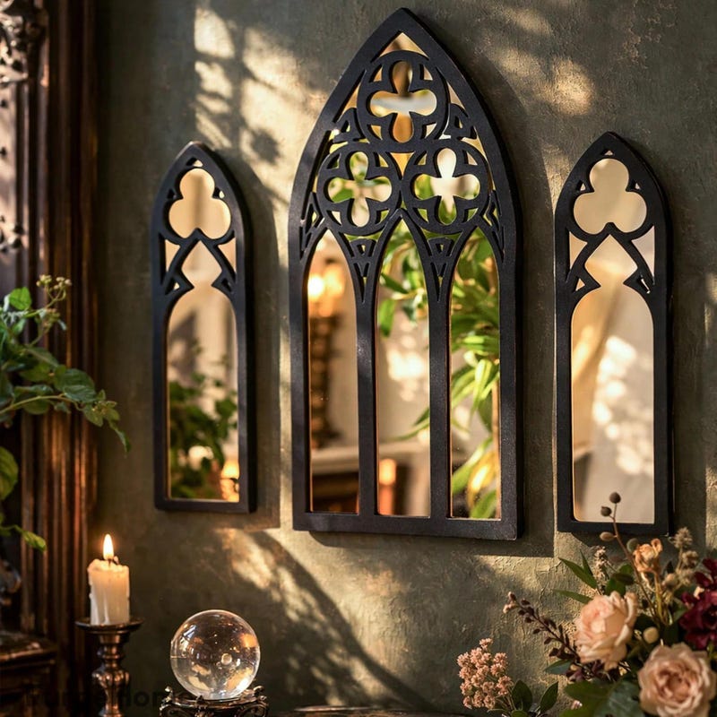Window Mirror Arch Gothic - Etsy
