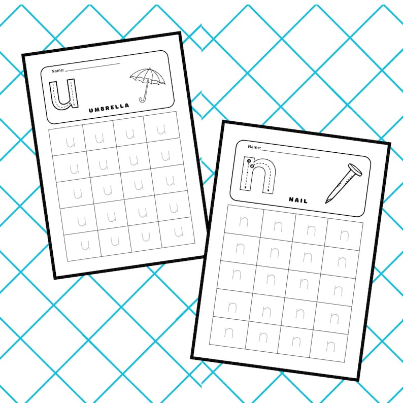 Printable Letter Tracing Worksheets, Lower and Upper Case Alphabet ...