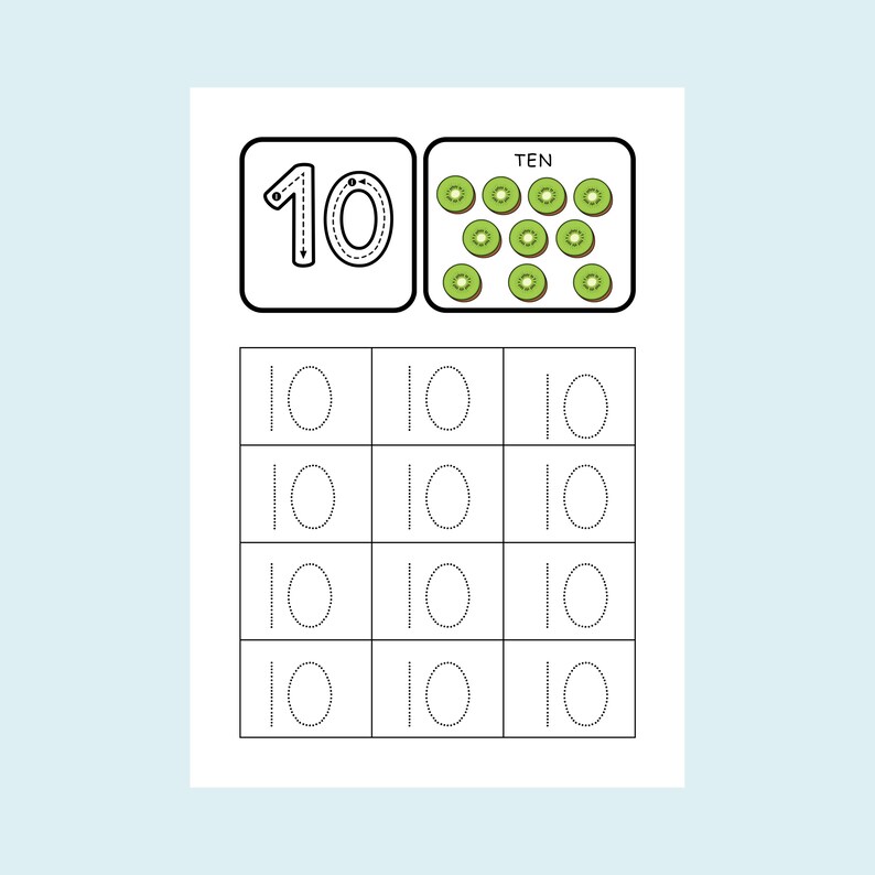 Tracing Numbers 1 to 20| Preschool Math| Homeschool Printable| Counting ...