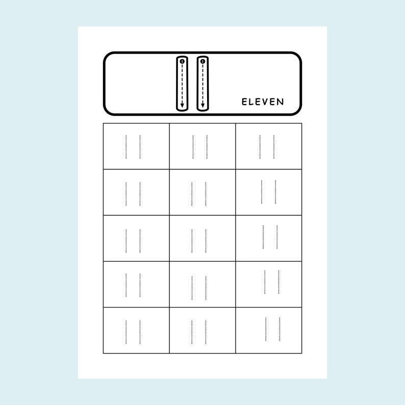 Tracing Numbers 1 to 20| Preschool Math| Homeschool Printable| Counting ...