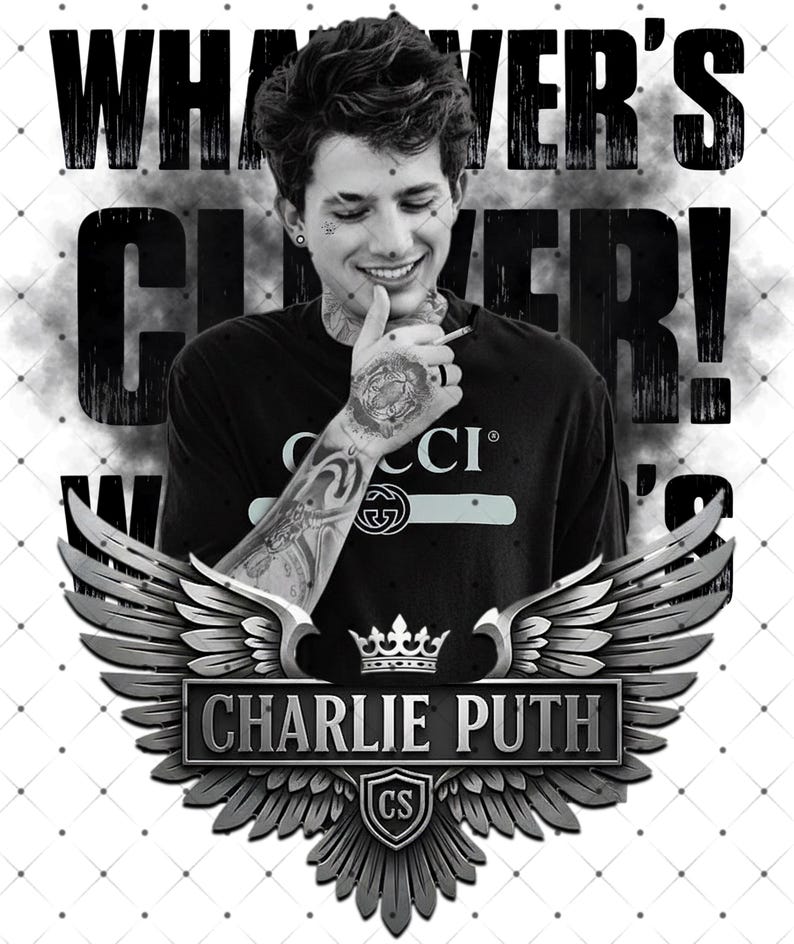 Charlie Puth World Tour Shirt 2026, Whatever’s Clever Concert T, PNG ...