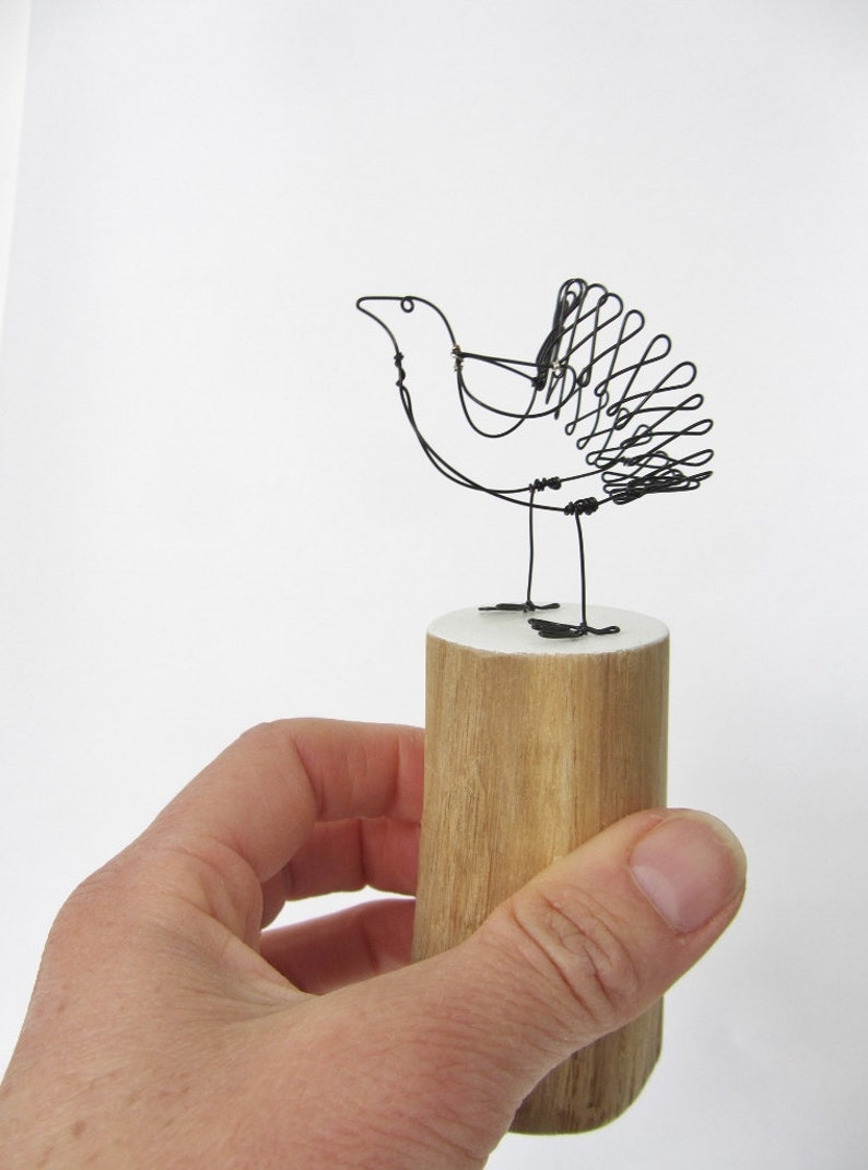 Wire Chicken Chicken Ornament Wire Bird Bird Sculpture Small Sculpture ...