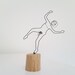 Dancing Wire and Tissue Lady With Flowers Made to Order - Etsy