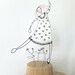 Dancing Wire and Tissue Lady With Flowers Made to Order - Etsy UK