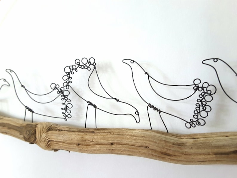 Wire Wall Hanging, Wire Birds, Gift for Family, Birthday Gift, Bird ...