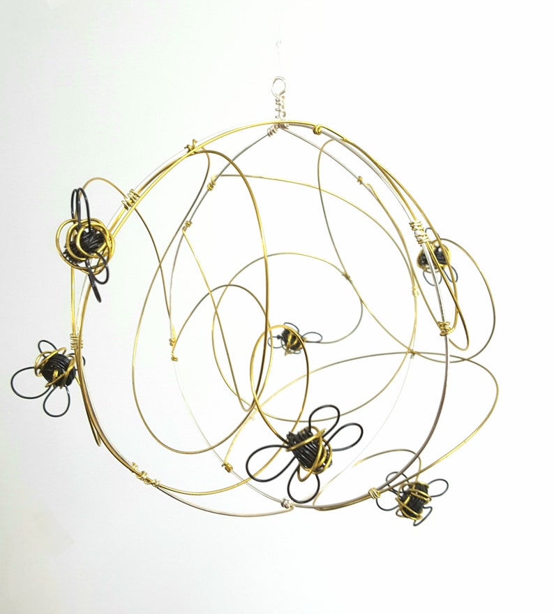 Bee Sculpture Wire Bees Wire Sculpture Wire Bee Art - Etsy