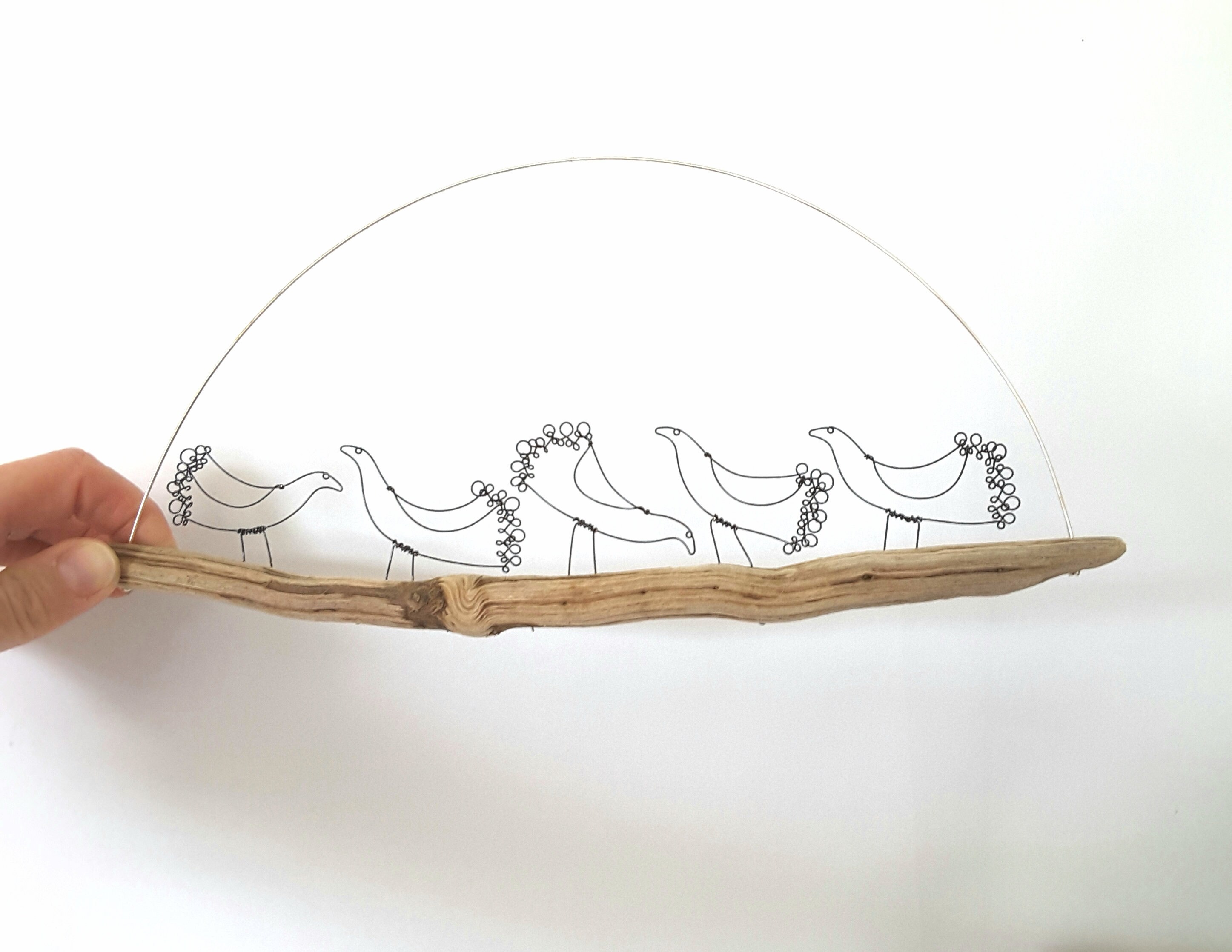Wire Wall Hanging, Wire Birds, Gift for Family, Birthday Gift, Bird ...