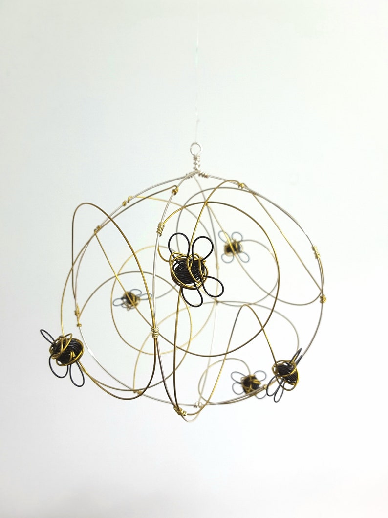 Bee Sculpture Wire Bees Wire Sculpture Wire Bee Art - Etsy