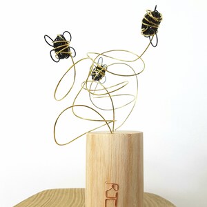 Bee Sculpture Wire Sculpture Small Wire Sculpture Wire Bees - Etsy