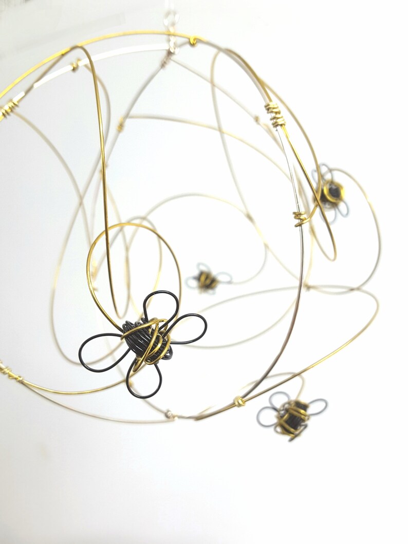 Bee Sculpture Wire Bees Wire Sculpture Wire Bee Art - Etsy