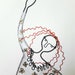 Dancing Wire and Tissue Lady With Flowers - Made to Order - Wire Art ...