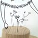 Dancing Wire and Tissue Lady With Flowers - Made to Order - Wire Art ...