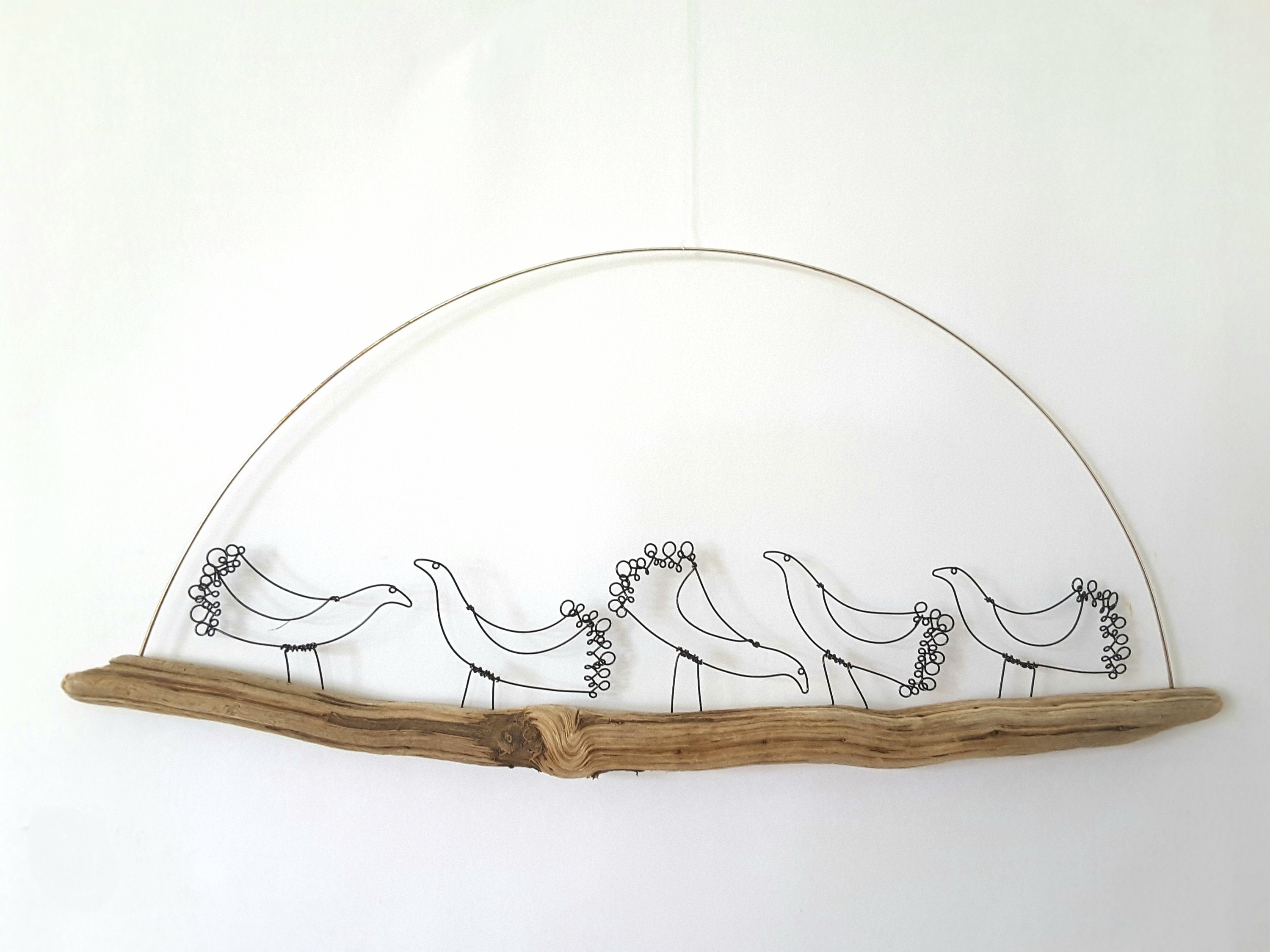 Wire Wall Hanging, Wire Birds, Gift for Family, Birthday Gift, Bird ...