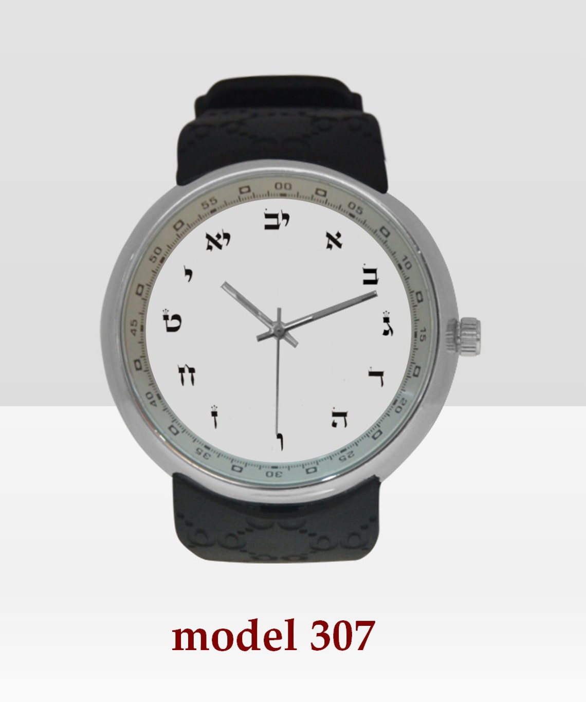 Hebrew Letters Unisex Men Assorted Watches-7 Models:leather - Etsy