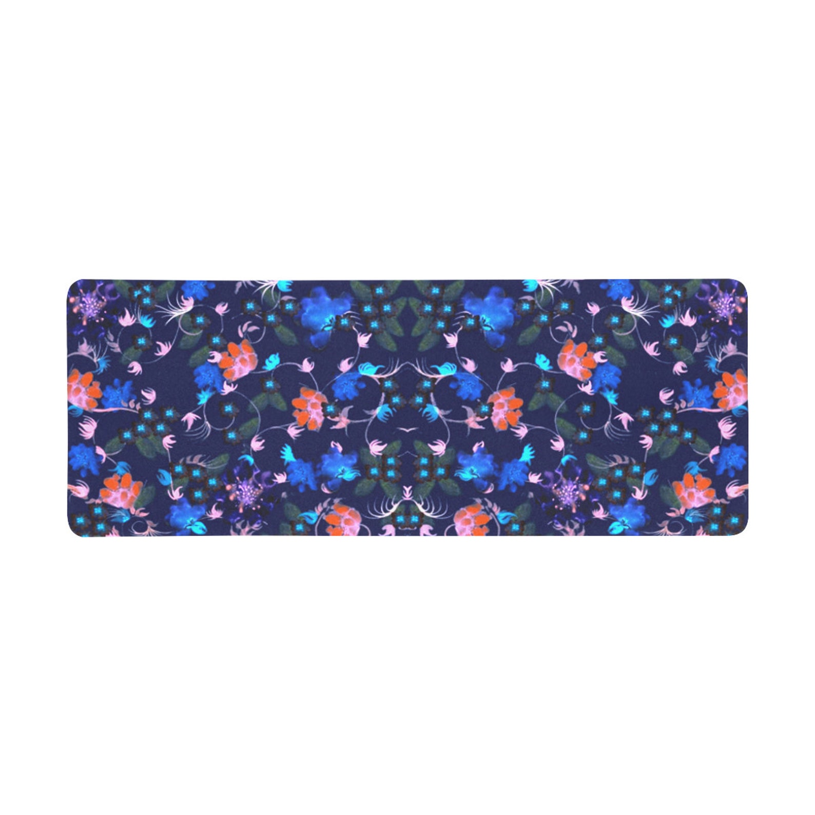 Flowers-extra Large Rectangle Mouse Pad- 31x12"-80x30cm- Custom ...