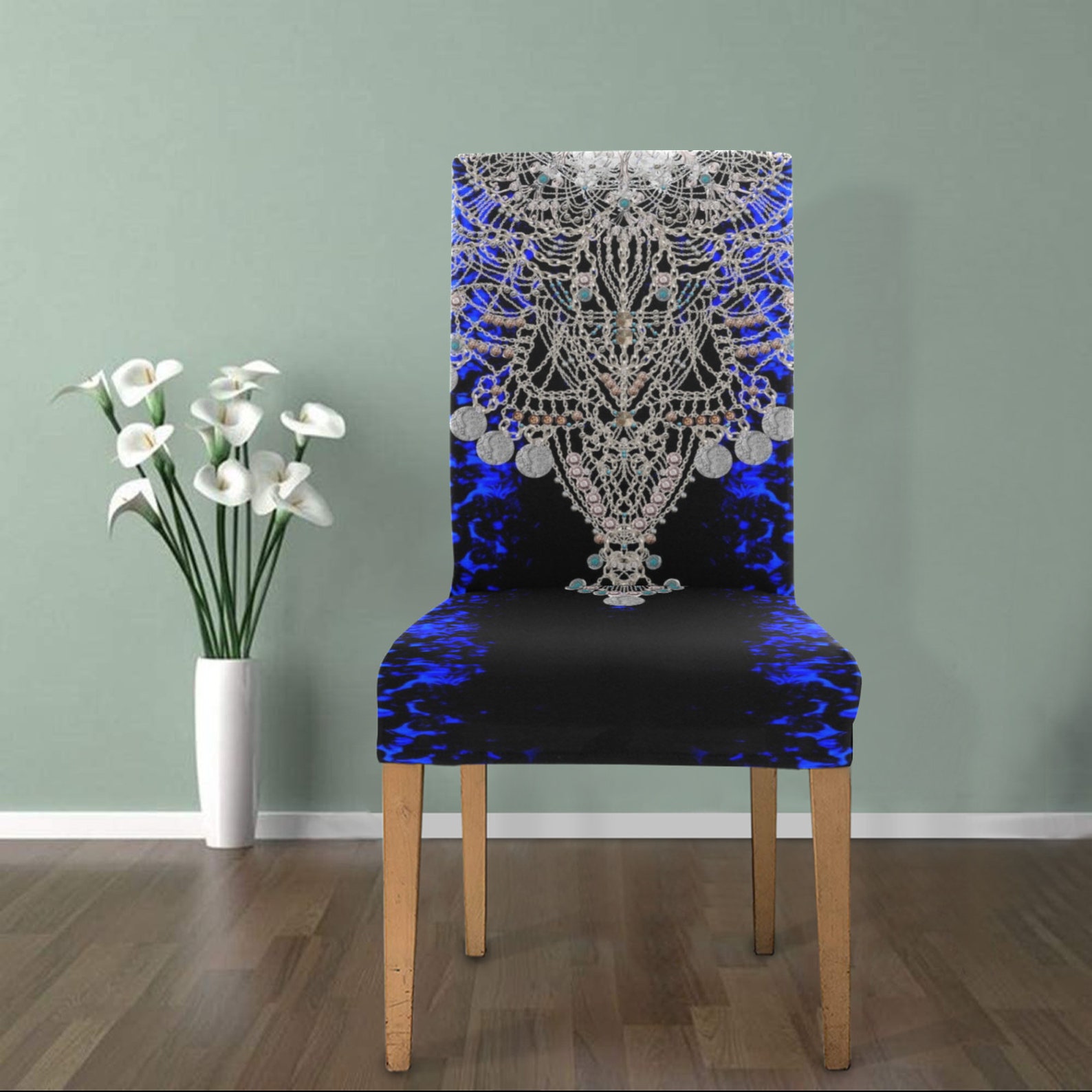 Original Artistic Design Removable Dining Chair Cover-chair - Etsy
