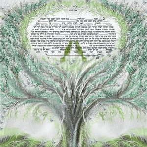 Custom Ketubah-print Tree of Life interfaith, Reformed, Humanistic ...