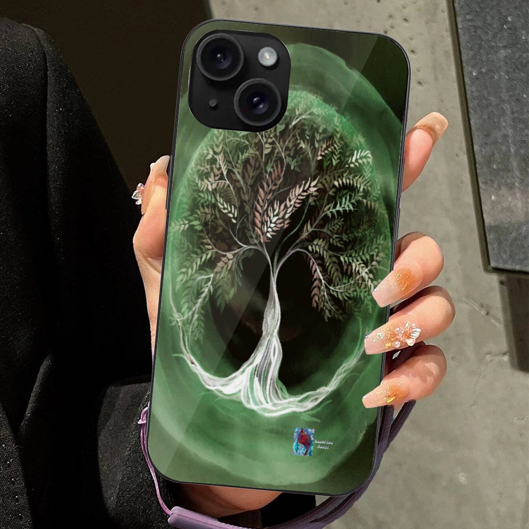Tree of Life iPhone 15 Series Custom Glass Phone Case Phone Protective ...