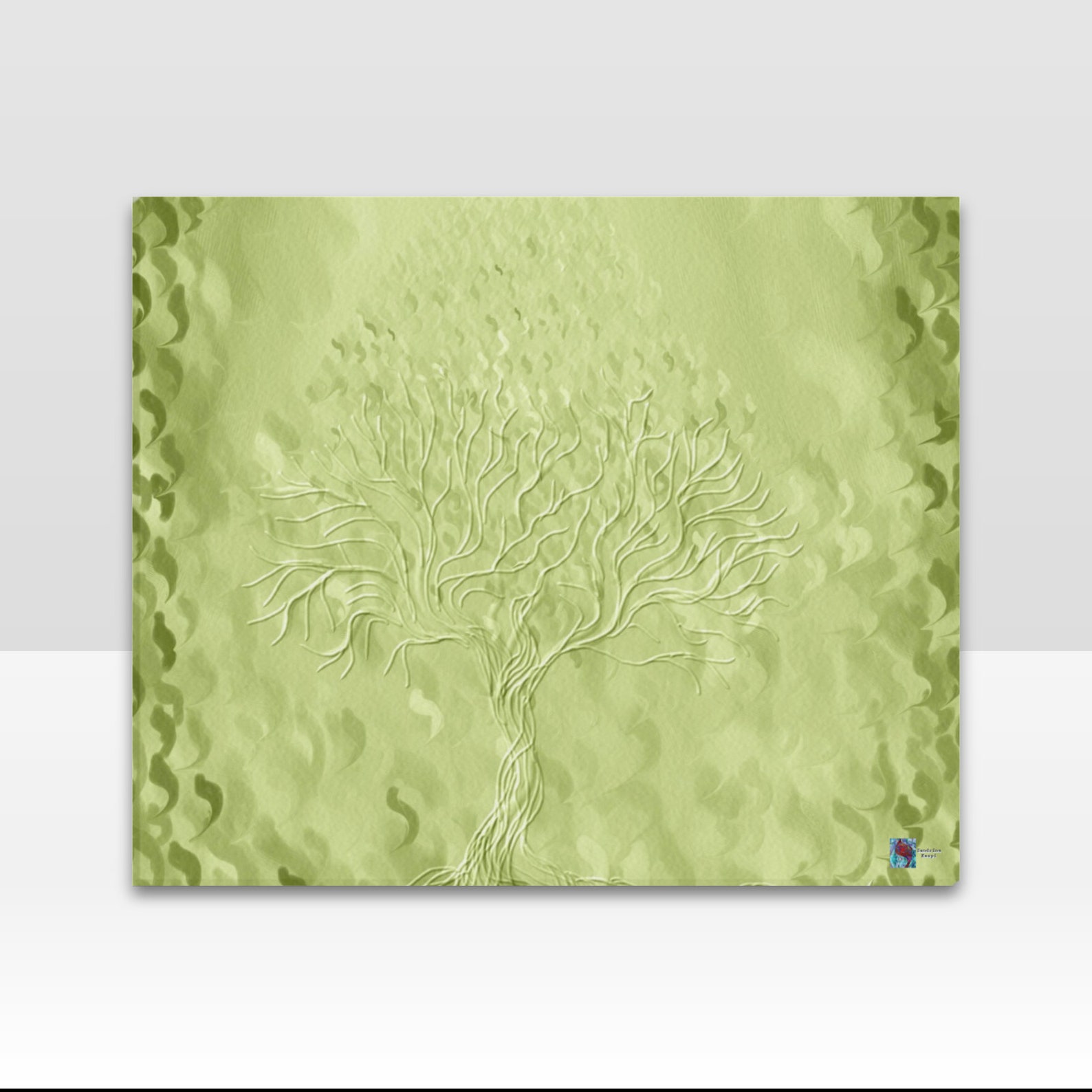 Yud tree of life Hebrew letters-Hand painted painting print | Etsy