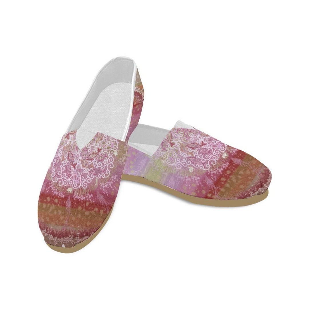 Fishes Mandala Canvas Shoes: Unisex Designer Sneakers - Etsy