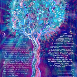 Custom Ketubah-print- Tree of Life -interfaith, Reformed, Humanistic ...