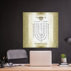 Lamnatseach Psalm 67-hebrew Calligraphy-hebrew Letters-kabbalistic ...