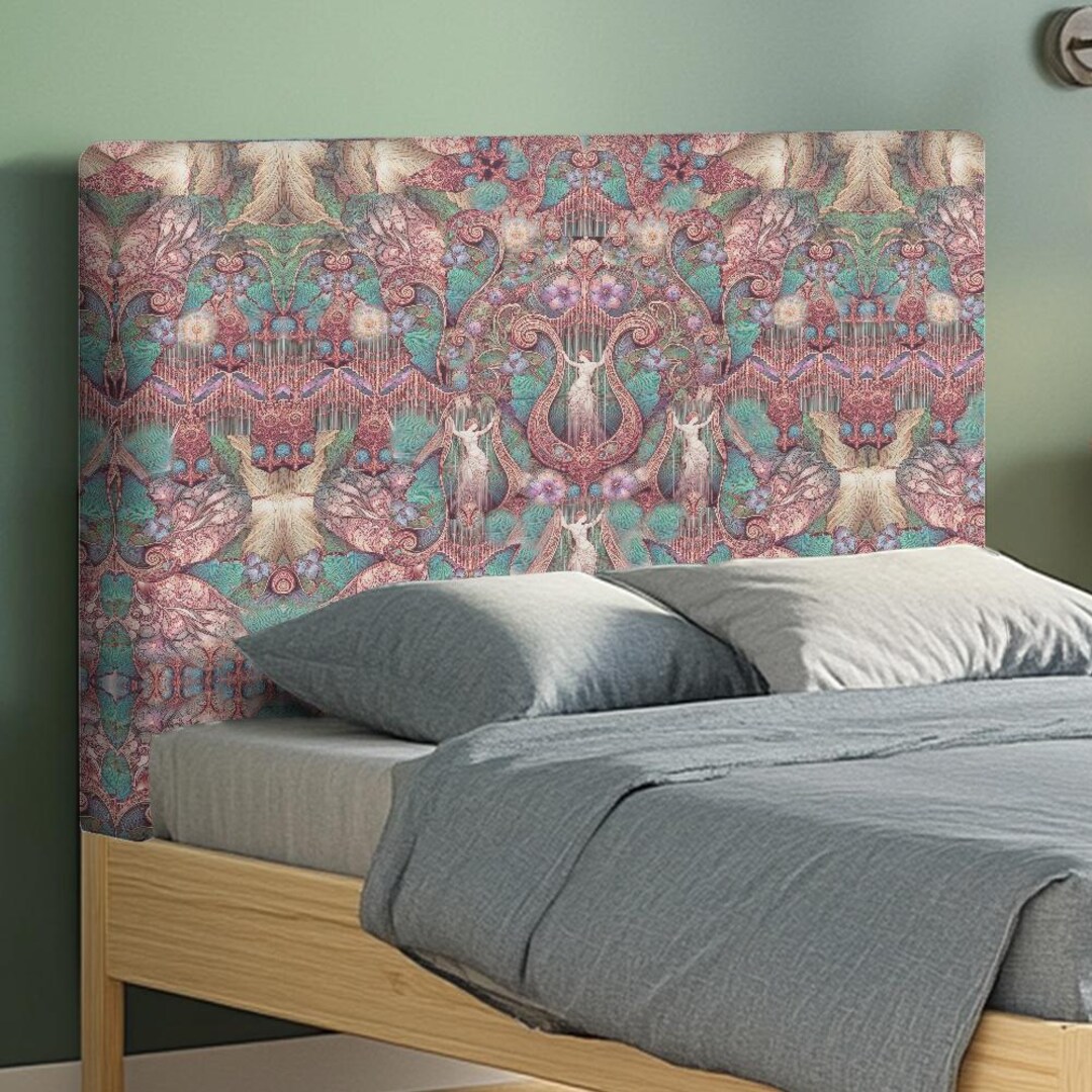 Elastic Headboard Cover - Artistic Design | Soft Breathable Fabric | 2 ...