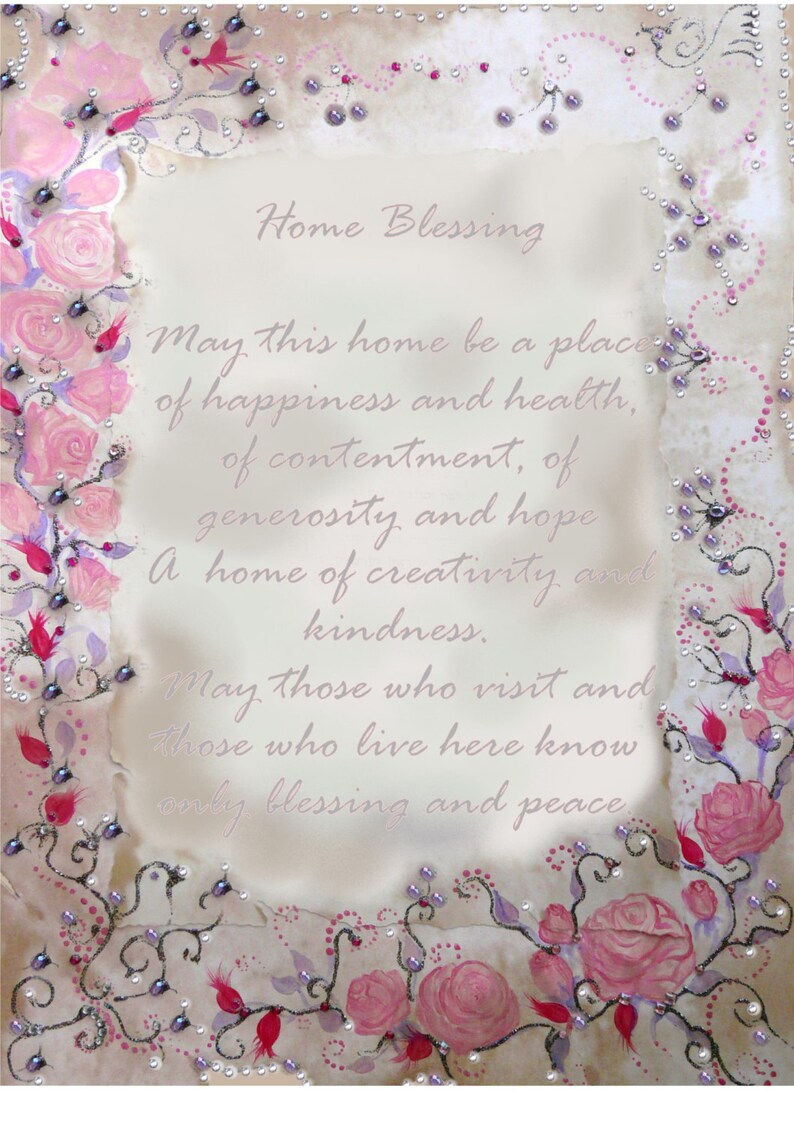 Home Blessing Watercolor Print 8.5 X 11.5 | Etsy