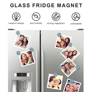 Judaica Custom Round Glass Refrigerator Magnet – Durable & Stylish-set ...