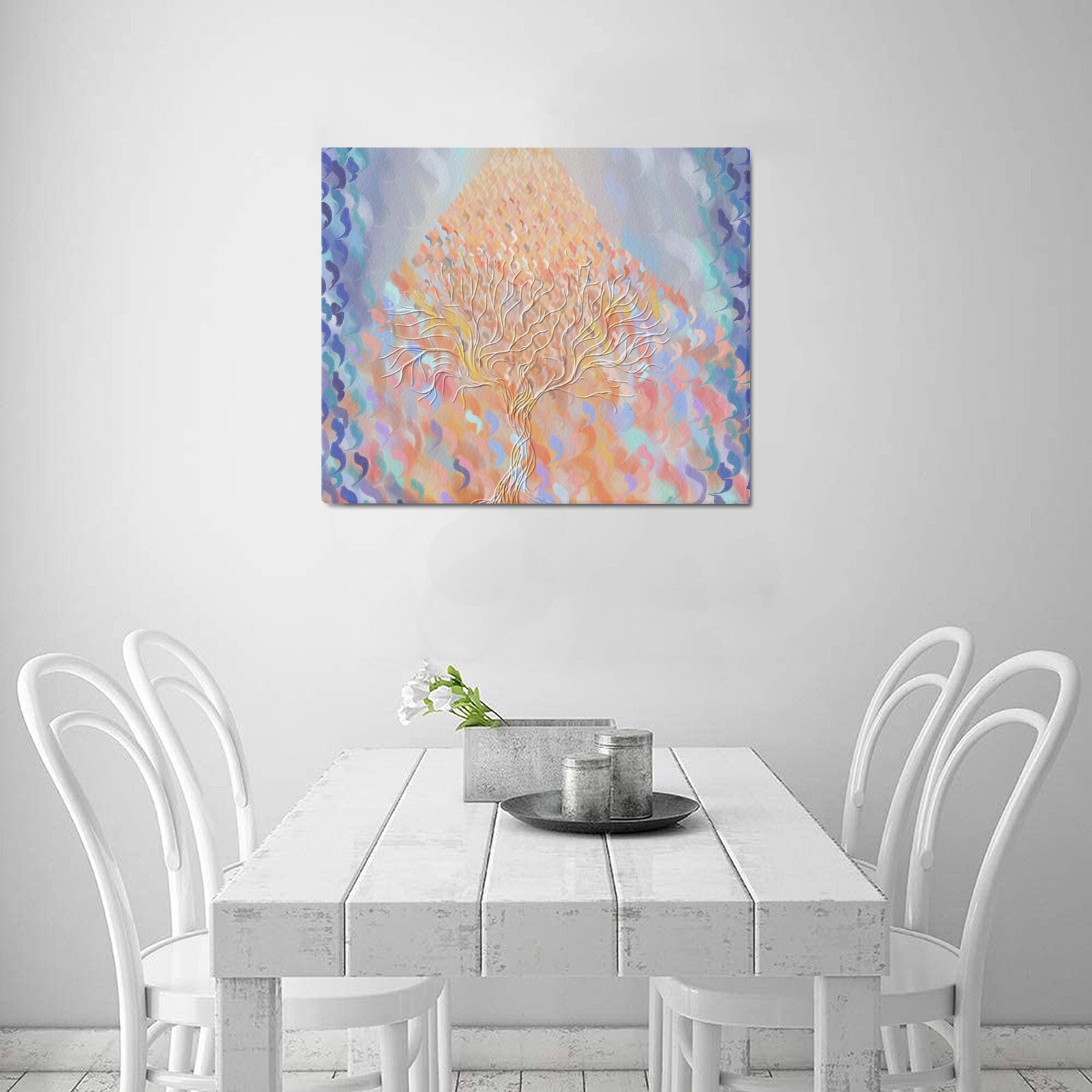 Yud tree of life Hebrew letters-Hand painted painting print | Etsy