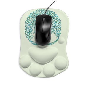 Tree of Life Cute Cat Claw Mouse Pad With Wrist Support Silicone ...