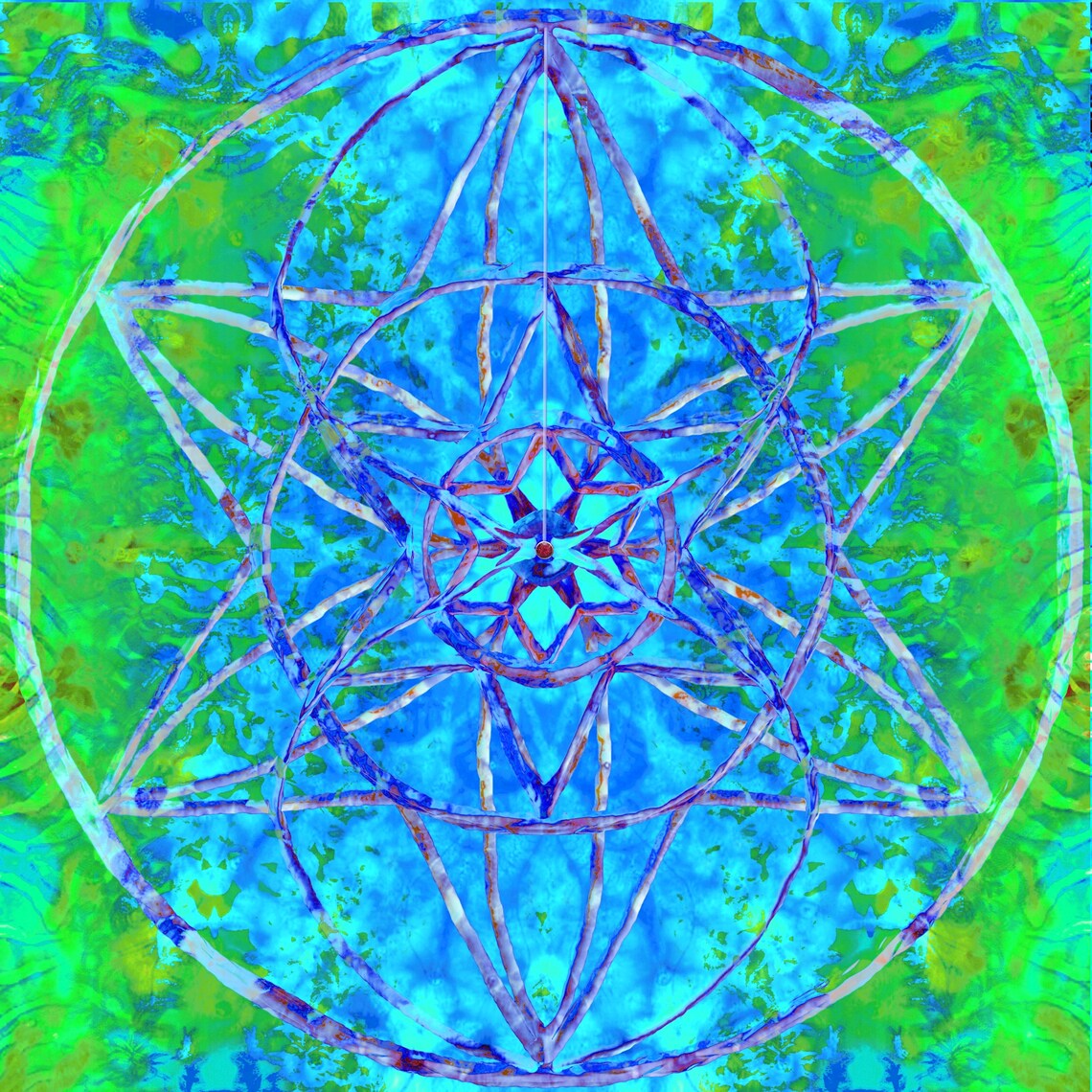 Kabbalistic Protection Symbol-sitre Chaim Collection Blue - Etsy