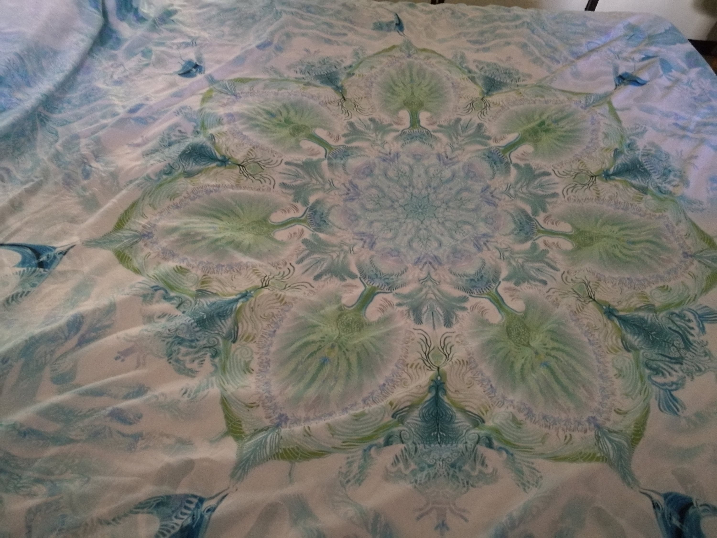 Mandala earth tapestry abundance and blessing symbols-old | Etsy