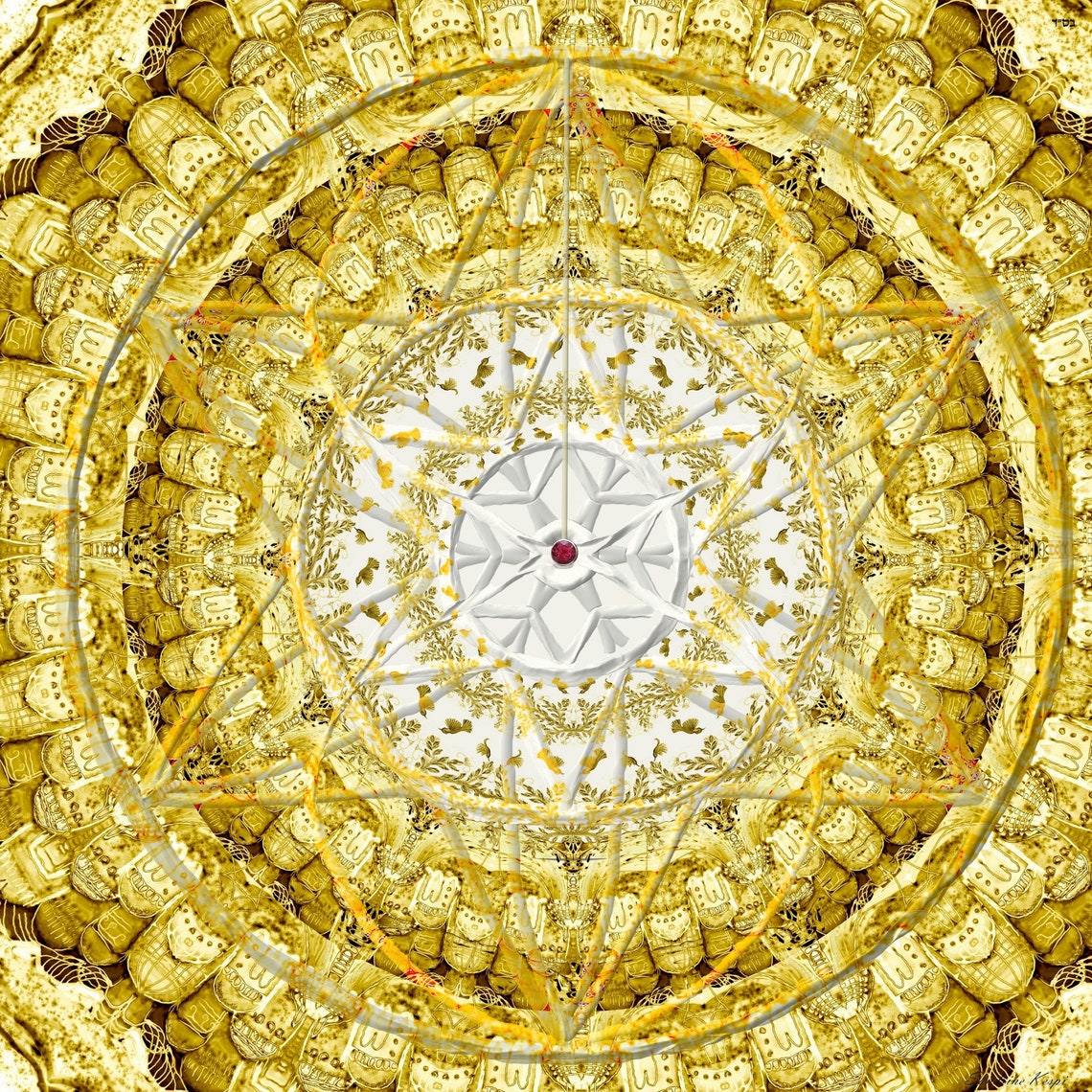 Kabbalistic Protection Symbol-sitre Chaim Collection Blue - Etsy